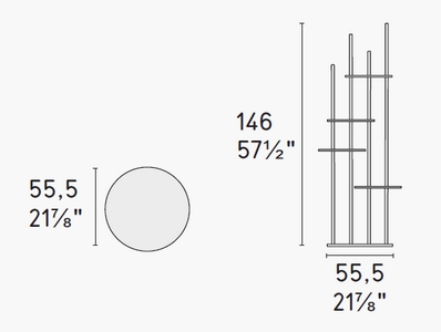 Calligaris Totem object holder Circles CS5107 - Furnishing accessories | Equal furniture