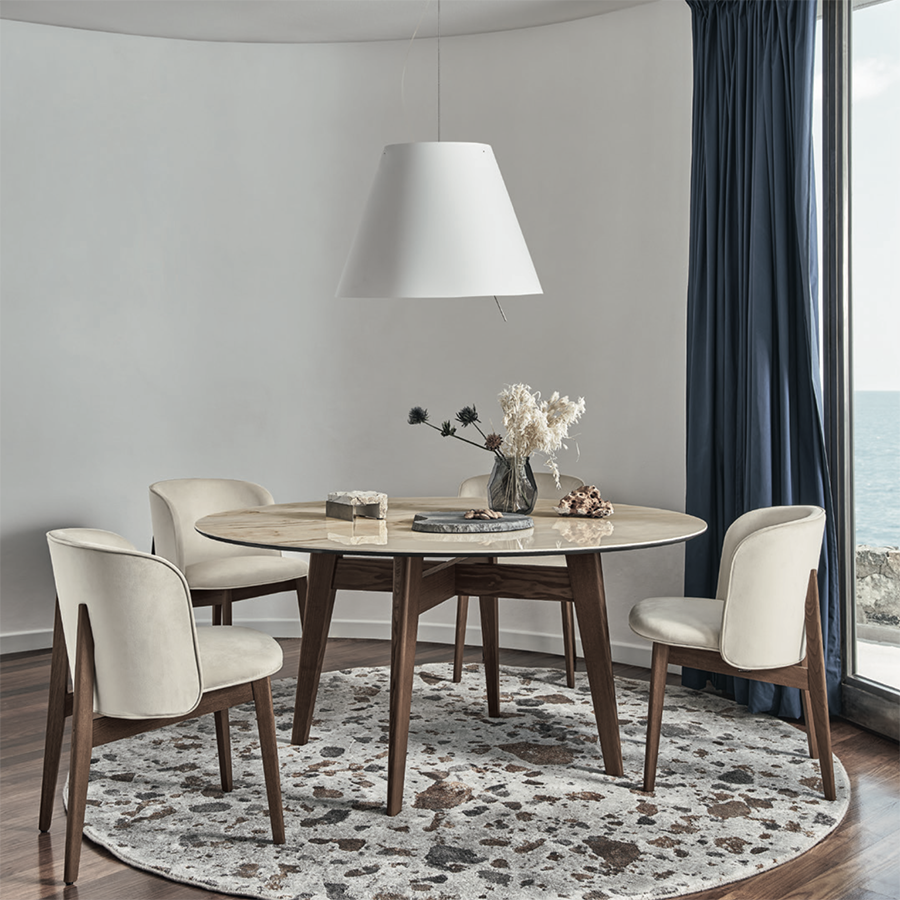 Abrey CS4127-FD Fixed Round Table by Calligaris | Pari Furniture