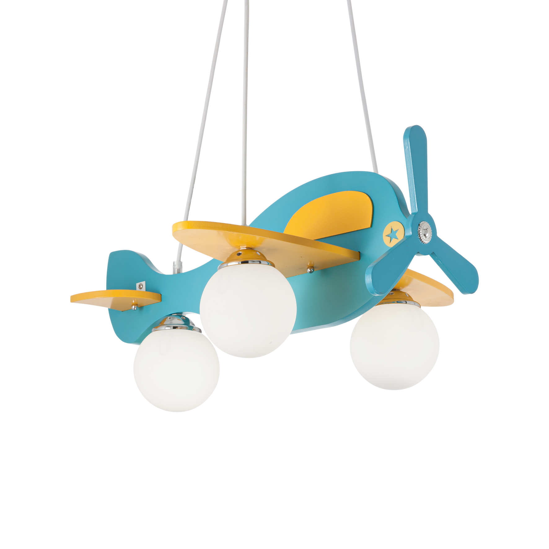 AVION SP3 light blue pendant lamp by Ideal Lux - lighting