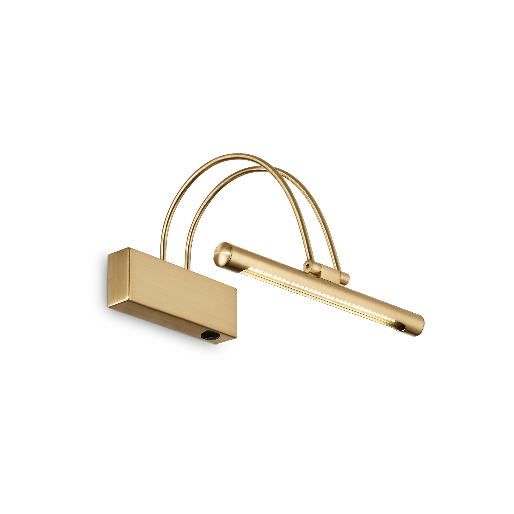 BOW AP D26 satin brass wall lamp by Ideal Lux - lighting