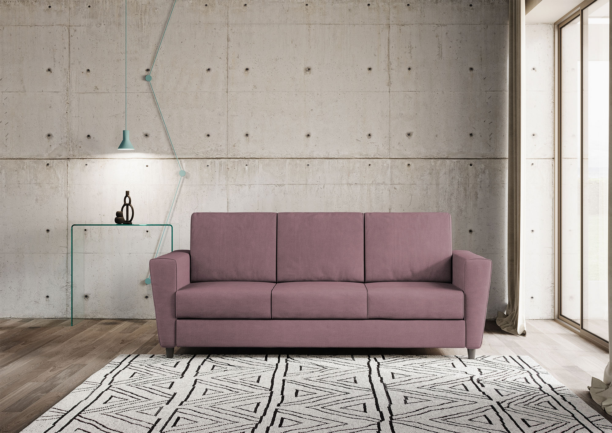 Yasel 3 seater sofa by Ityhome - Sofas
