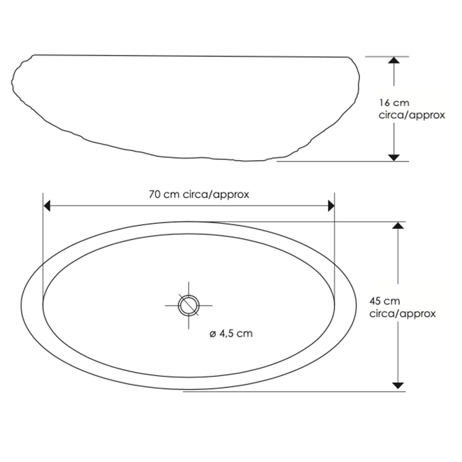 Joya 90 XXL Sink CP950/JOYXXL by Cipì | Pari Furniture