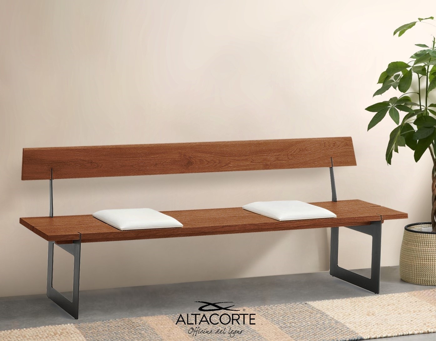 Iron bench by Altacorte with or without backrest - Benches