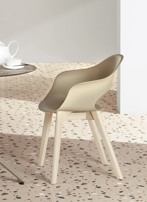 Scab Technopolymer and wood chair Natural Lady B 2843 - Chairs | Equal ...