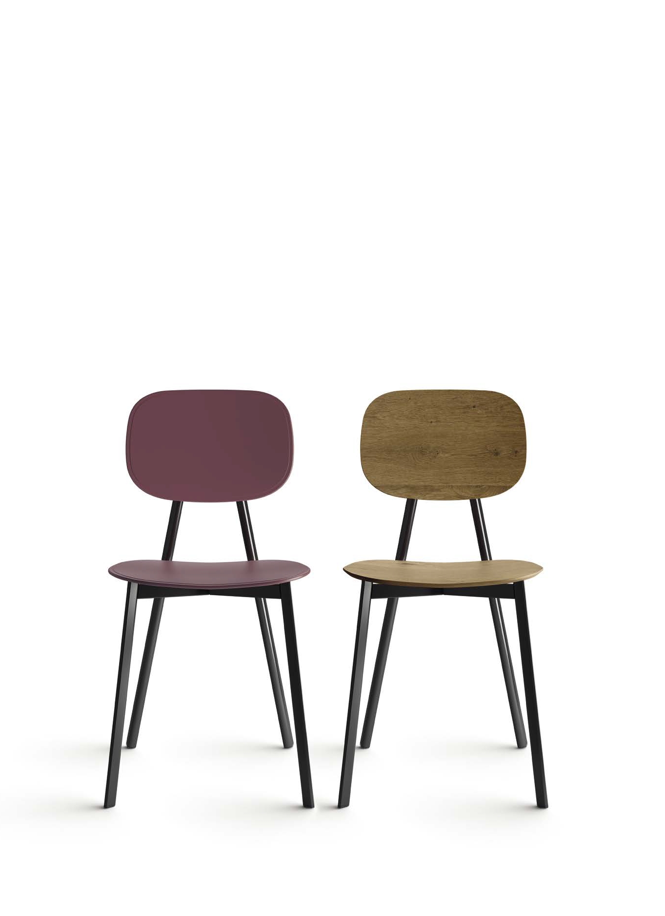 Tata 1 Plastic Chair by PointHouse with seat in polypropylene or wood