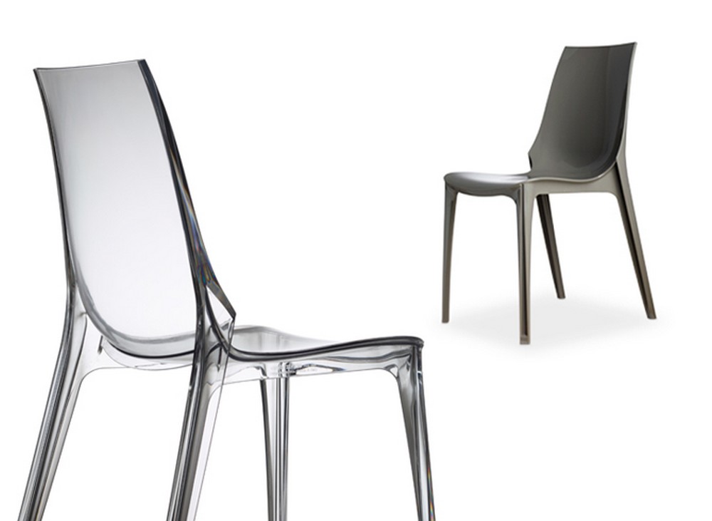 Scab Stackable chair in polycarbonate Vanity Chair 2652 - Chairs ...