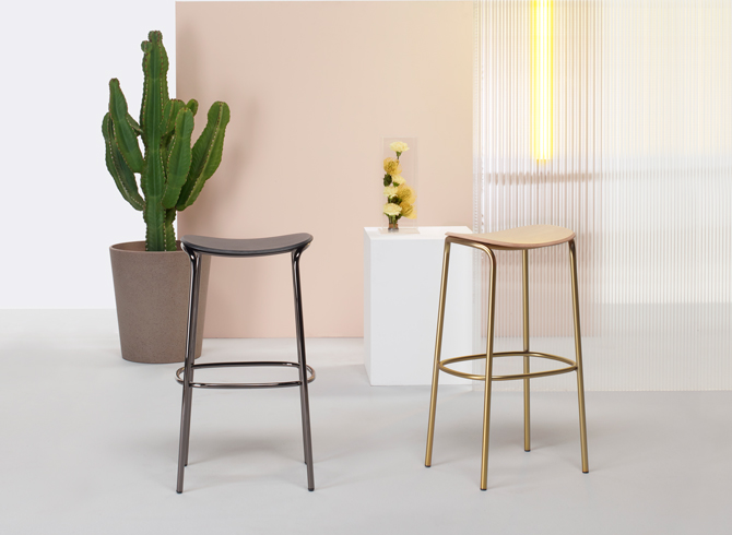 Scab Stool h.65 Trick Wood 2537 - Stools | Equal furniture