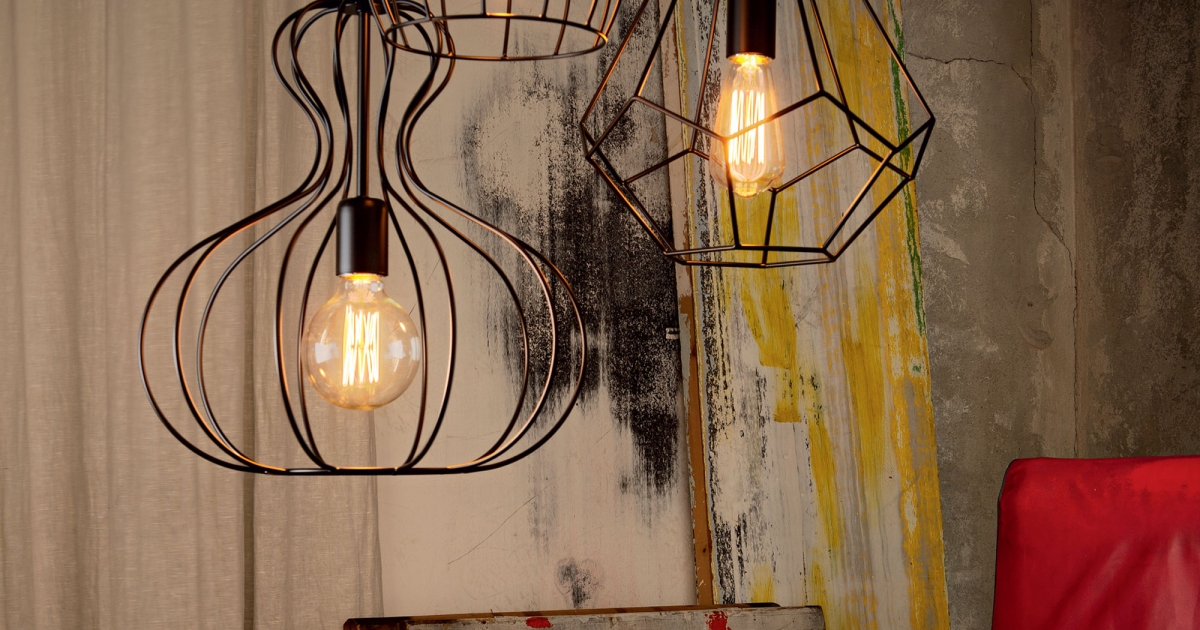 AMPOLLA-1 SP1 BLACK suspension chandelier by Ideal Lux - Lighting