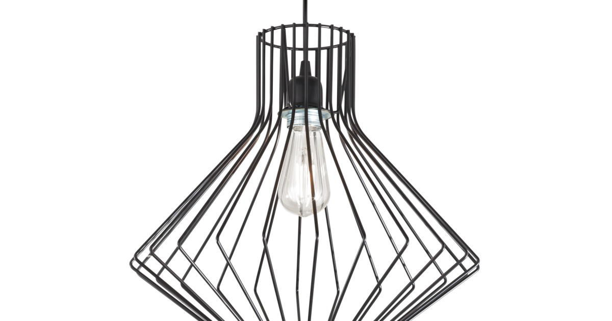 AMPOLLA-4 SP1 BLACK suspension chandelier by Ideal Lux - Lighting