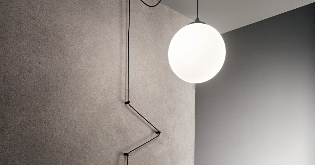 BOA SP1 black pendant lamp by Ideal Lux - lighting