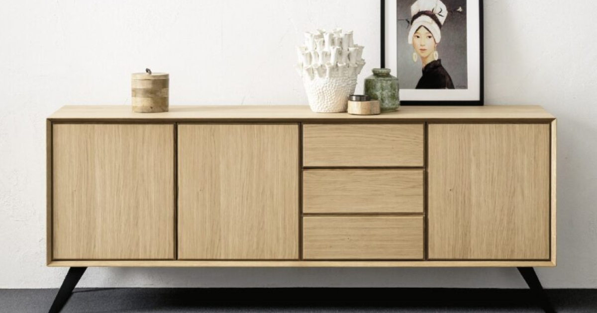 Nook sideboard by Altacorte in oak with three doors and three drawers - Sideboards