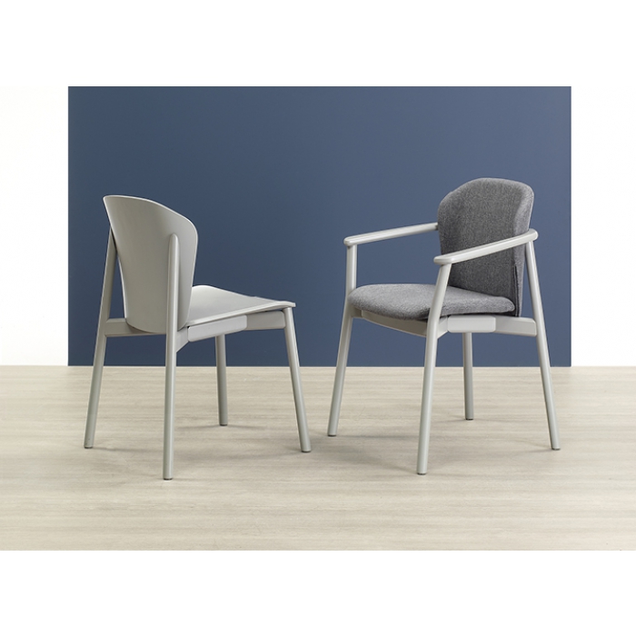 Scab Chair in fabric and wood Natural Finn 2891 - Chairs | Equal furniture