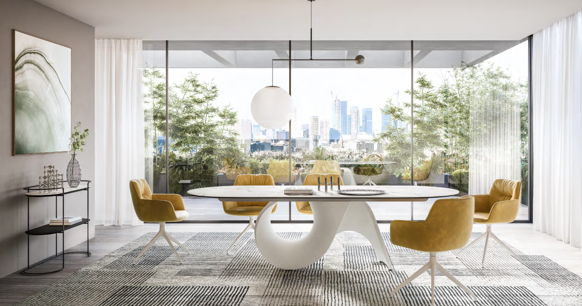 SEASHELL CS4141 Calligaris Table | Pari Furniture