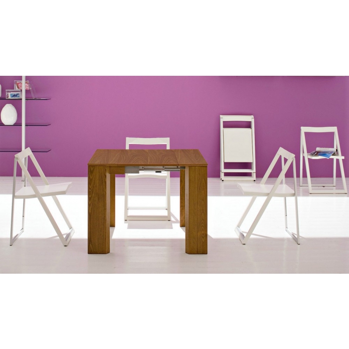 Folding Skip chair in aluminum and wood