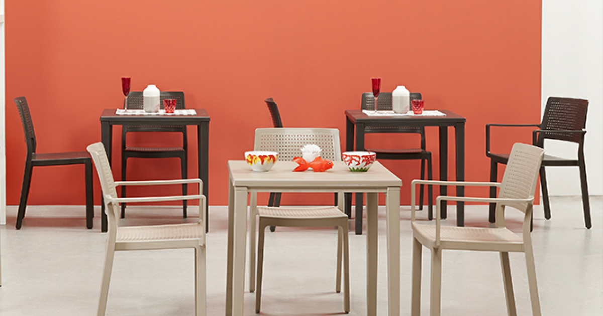 Scab Table 70x70 in technopolymer Timo 2131 - Tables | Equal furniture