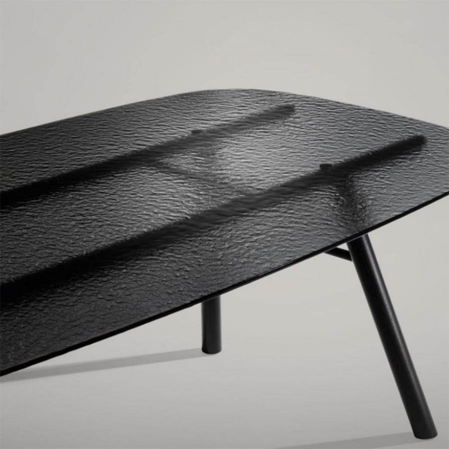 Table Suite en métal et verre par Midj