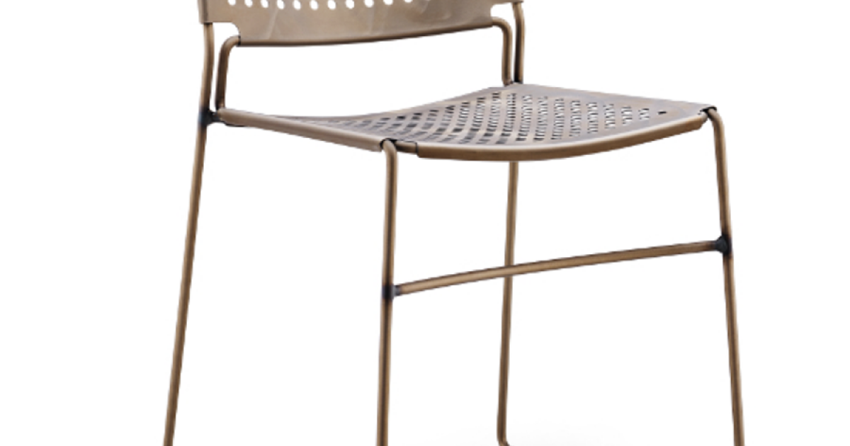 Chaise en métal empilable Slim SM pour l'intérieur et l'extérieur par Midj