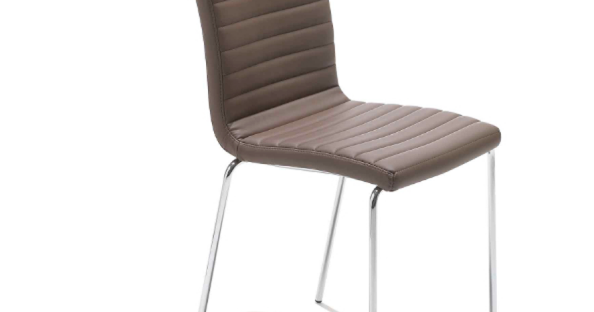Chaise Star SM TS en métal recouverte de tissu ou de cuir par Midj