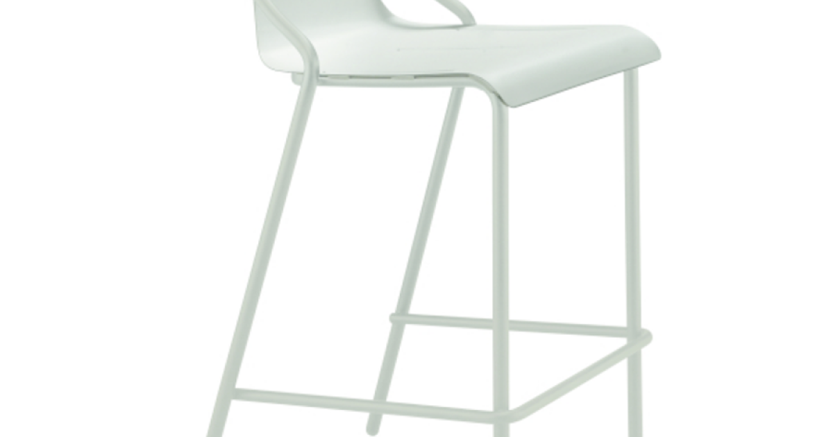 Tabouret Ola en métal pour intérieur et extérieur empilable par Midj