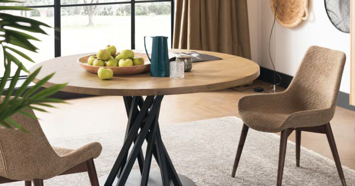 Table ronde fixe Gemini de Altacorte - Tables